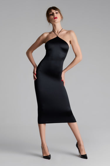 Maison Close l Robe midi dos ouvert noire - French Kiss