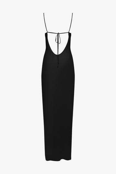 Robe longue dos nu noir - Fever - Maison Close