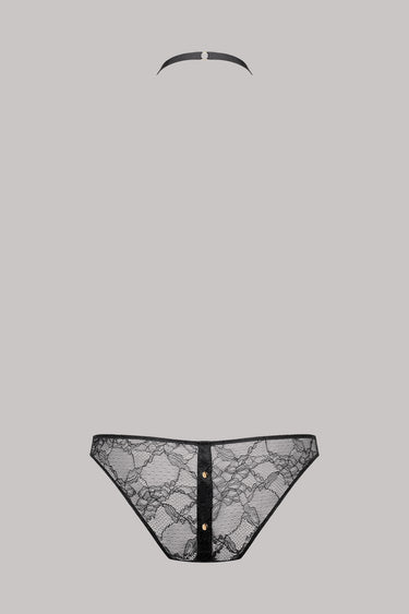 Maison Close l Culotte ouvrable & harnais noire - Jeux Magnétiques