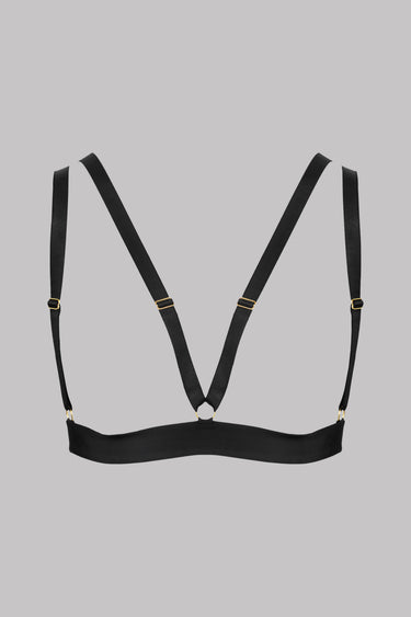Maison Close l Soutien-gorge triangle ouvert noir - Tapage Nocturne
